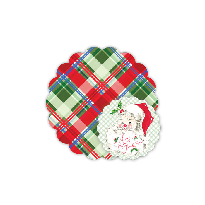 Santa Claus Plaid Doily Set – Wallace & Company