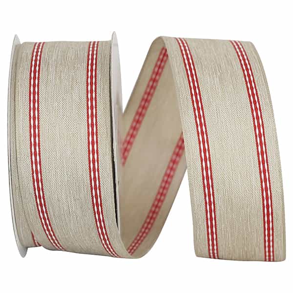 Stripe Edge Linen Ribbon – Wallace & Company